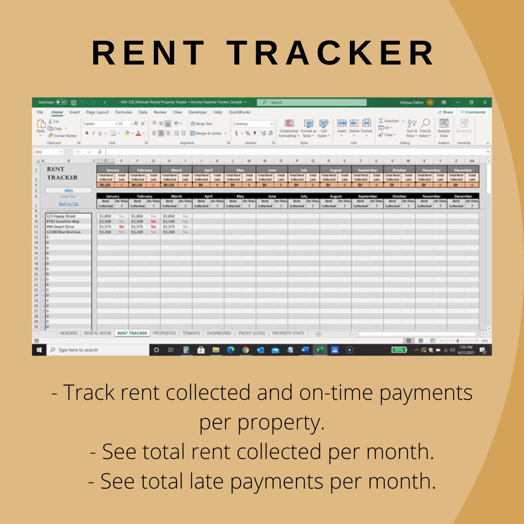 Ultimate Rental Property Tracker - Complete Income & Expense Tracker ...