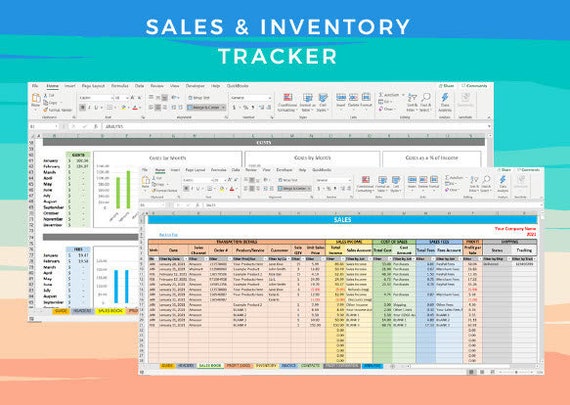 Sales & Inventory Tracker Excel Spreadsheet/Template | Etsy
