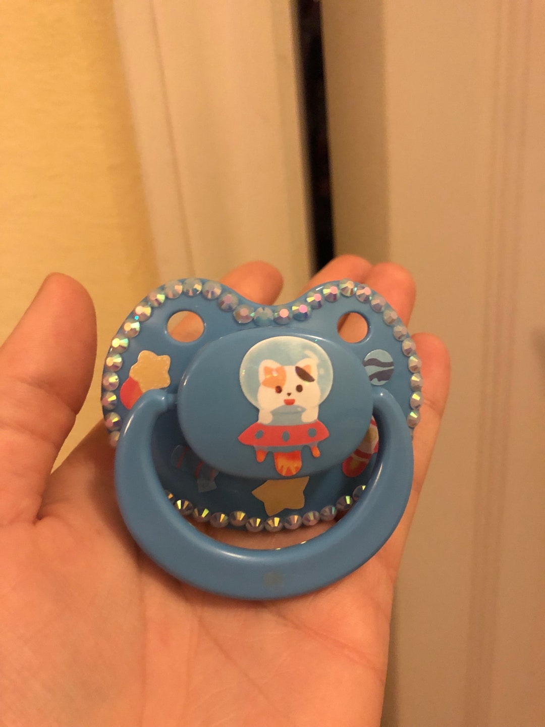 Space Decorated Adult Pacifier - Etsy