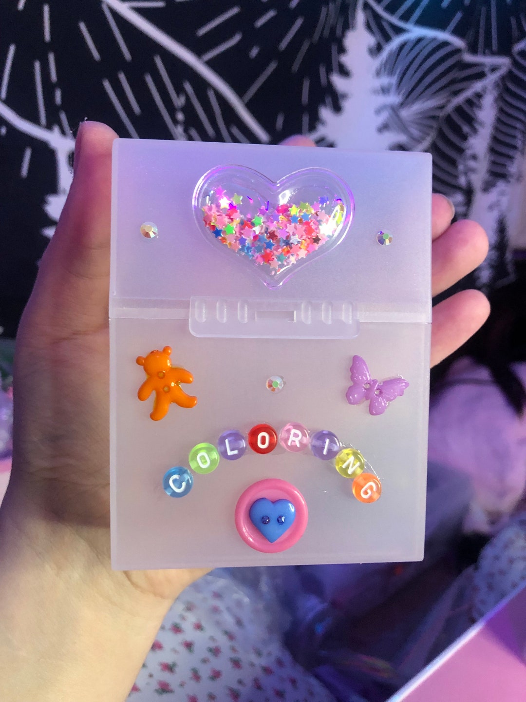 Coloring Decorated Crayon Box - Etsy