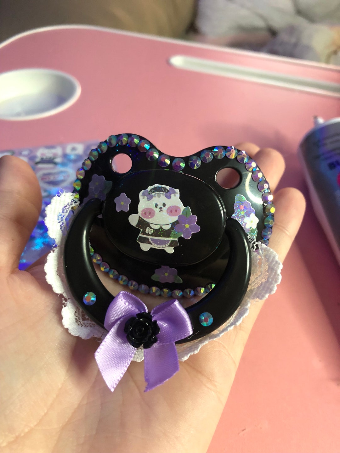 Decorated Adult Pacifier - Etsy