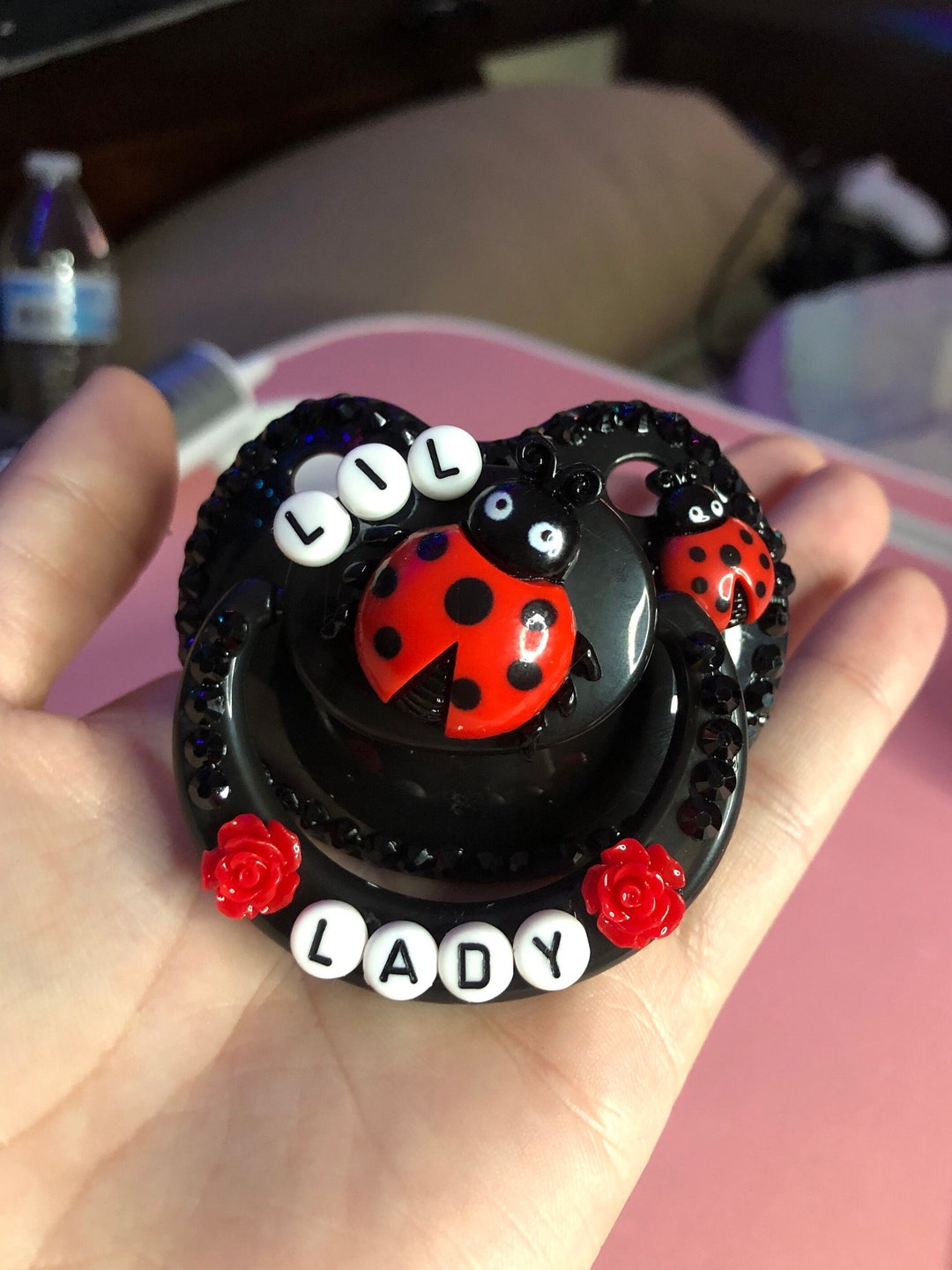 Lil Lady Decorated Adult Pacifier - Etsy