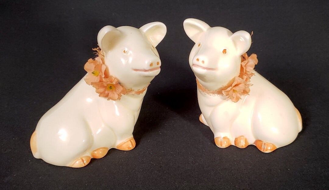 Lefton Pig Salt & Pepper Shaker Set Vintage - Etsy