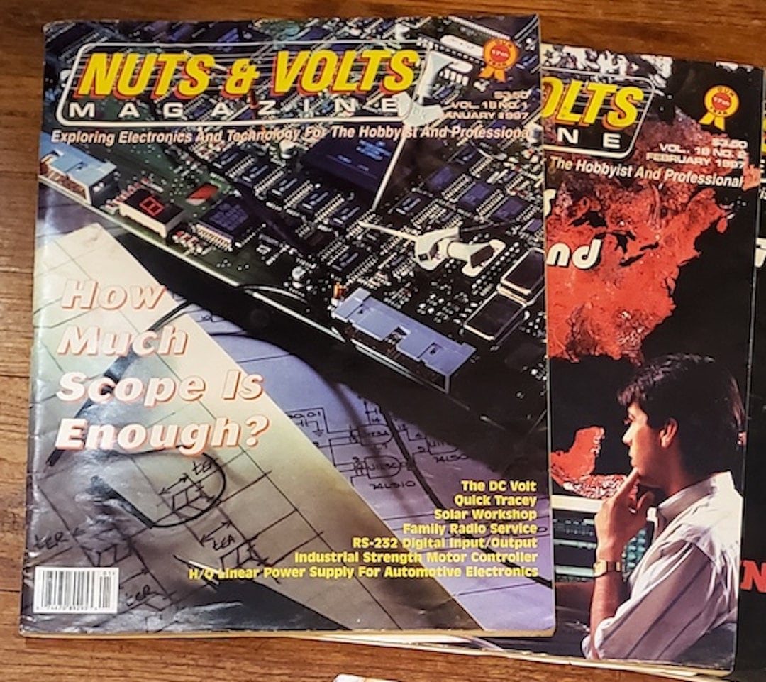 Vintage Nuts & Volts Magazines Vol. 18 1997 No. 1 January, No. 2 ...