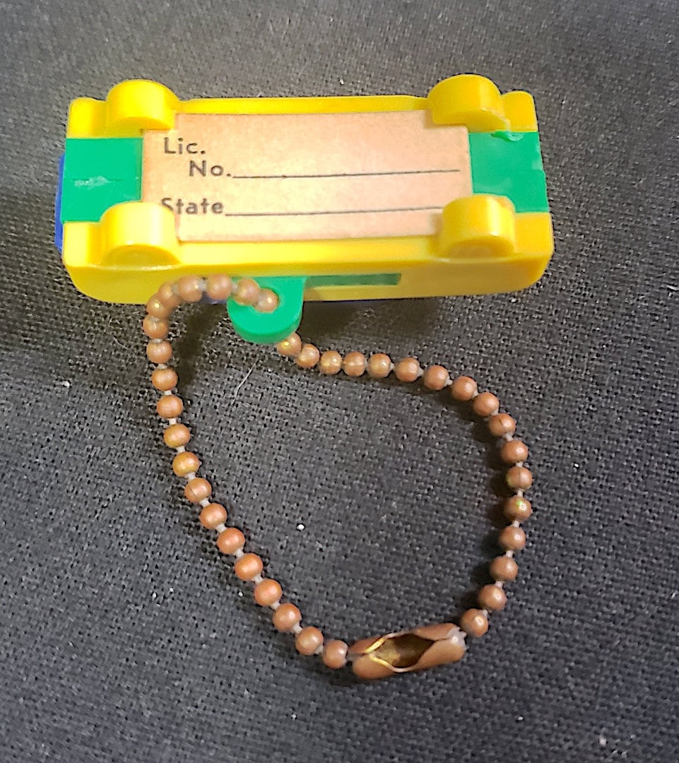 Vintage Plas-trix Plastic Car Puzzle Keychain Charm - Etsy