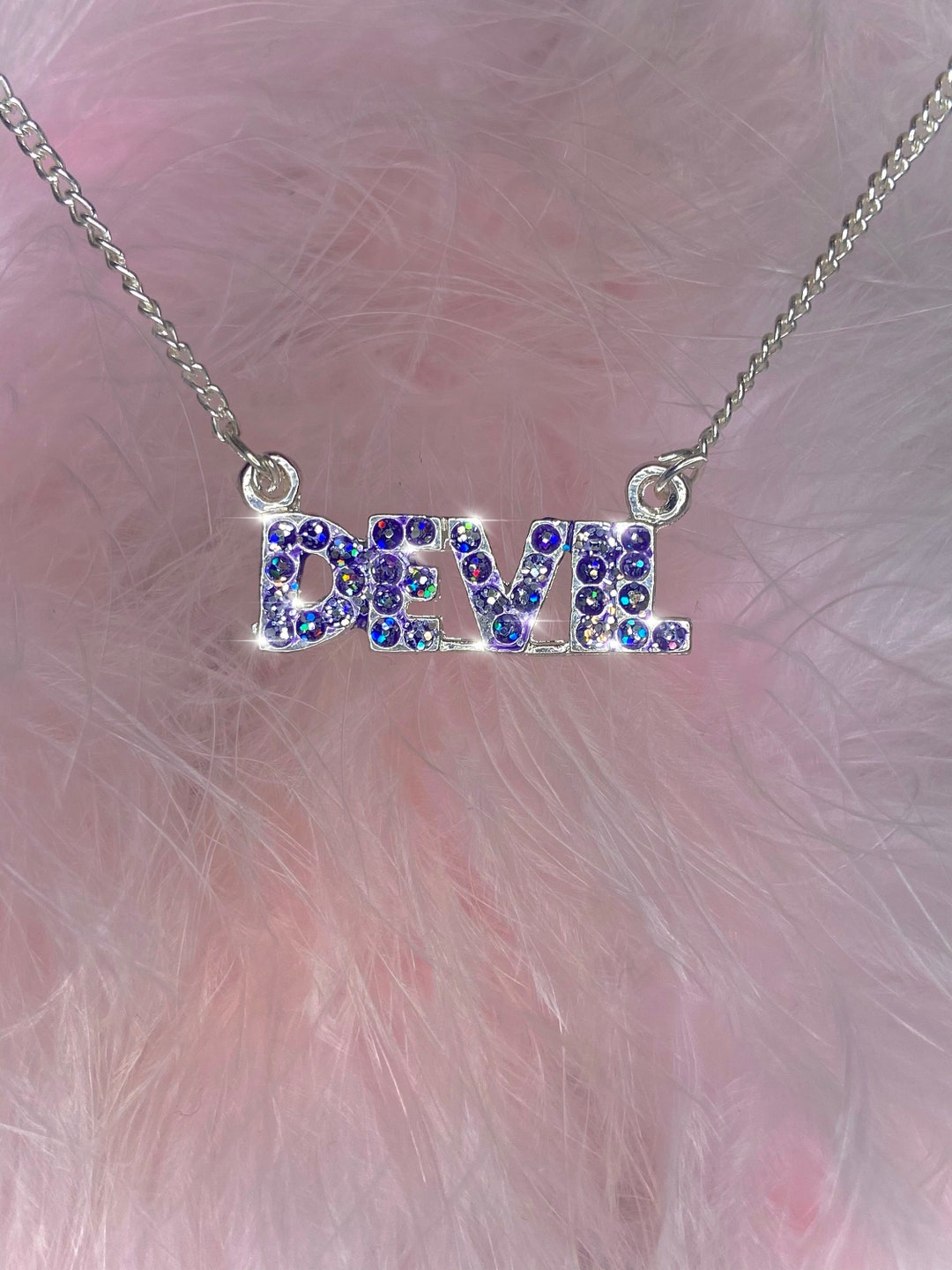 Y2k Devil Necklace - Etsy
