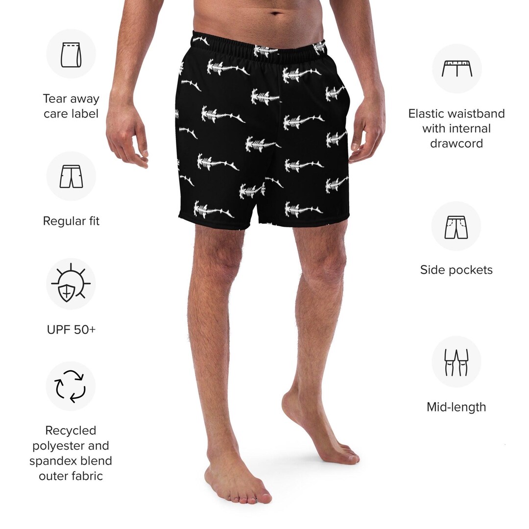 Skeleton Swim Trunks - Etsy