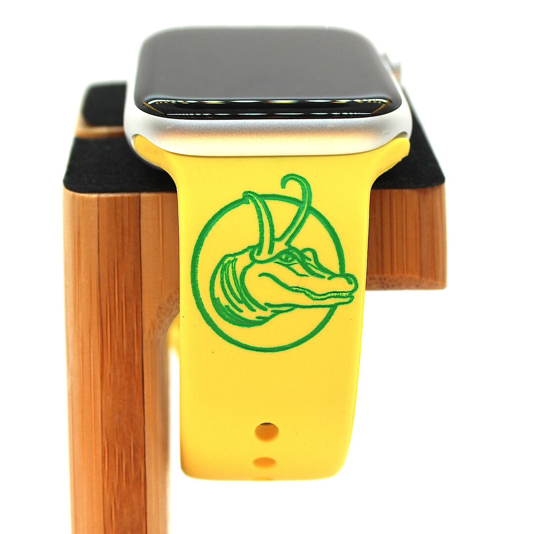Alligator Loki croki Marvel Inspired Laser Engraved Apple Watch Band ...