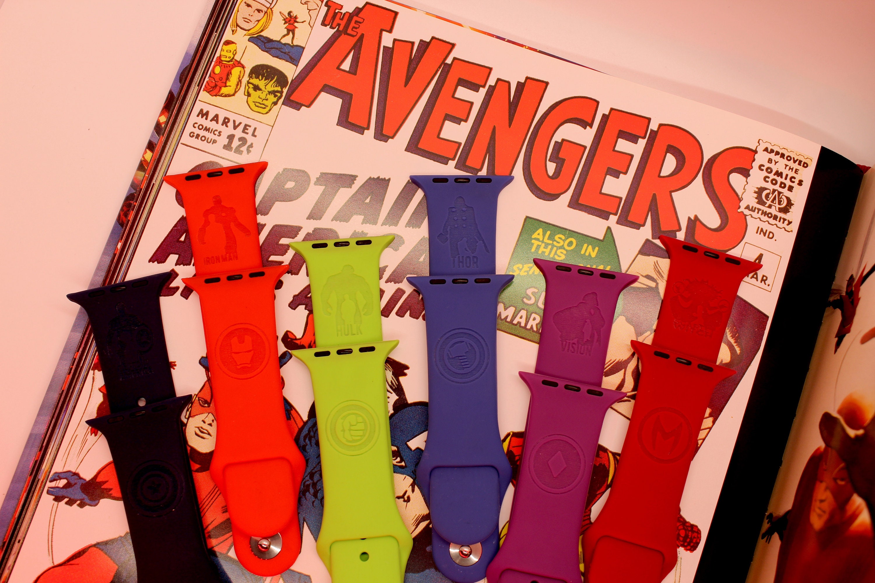 Hulk Marvel Inspired Laser Engraved Apple Watch band Watch | Etsy