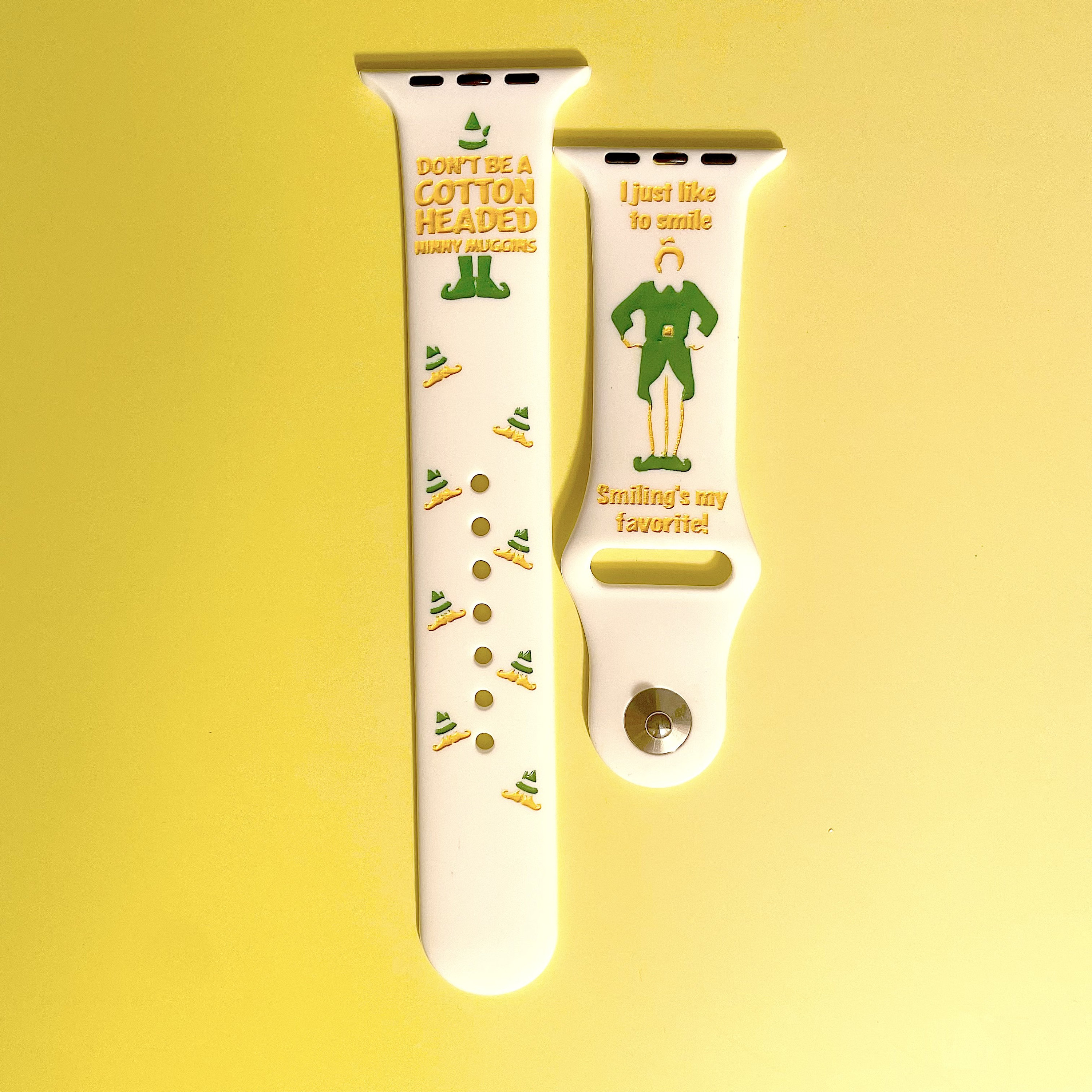 Buddy the Elf Inspired Laser Engraved Apple Watch Band Elf - Etsy