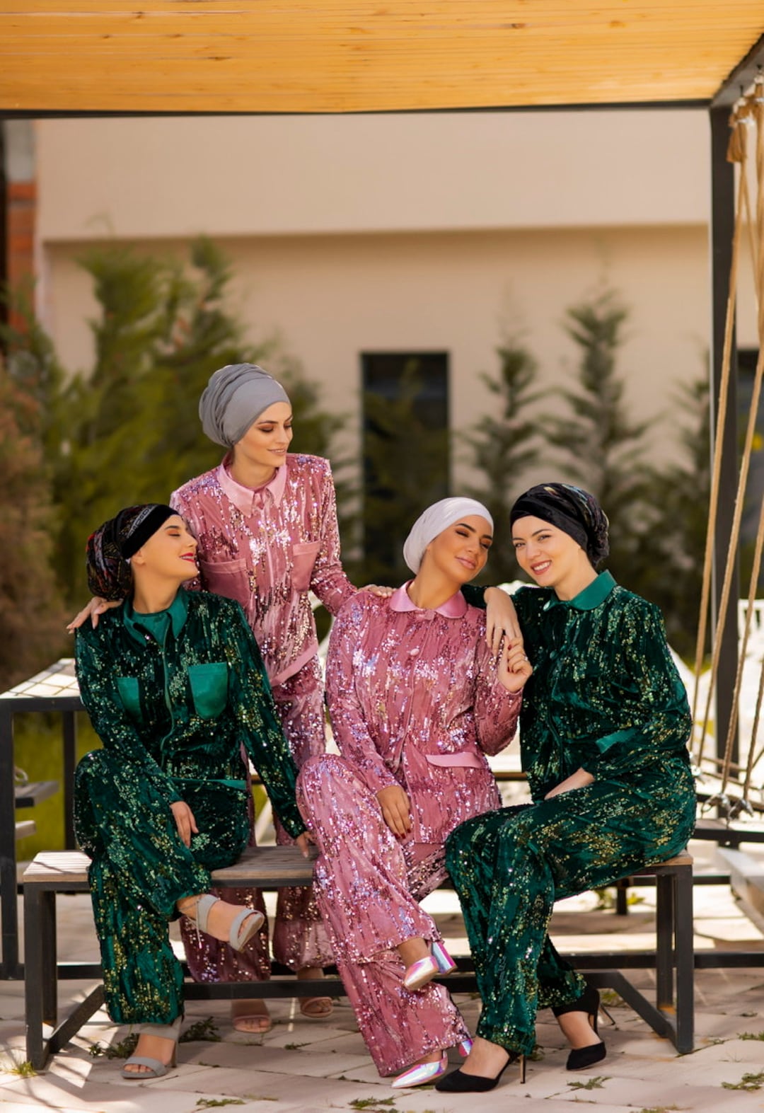 Pink Velvet Tracksuit, Sequin Tracksuit, Disco Party Tracksuit, Shiny ...