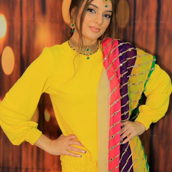 Two Piece Saree - Etsy