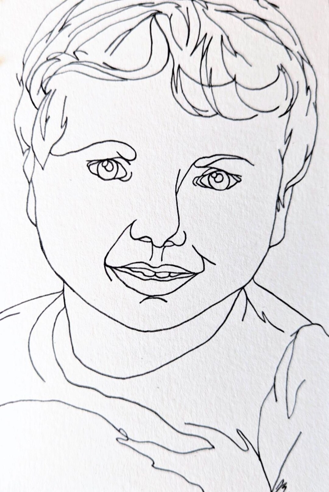 Continuous Line Drawing Portraits (4x6") - Etsy