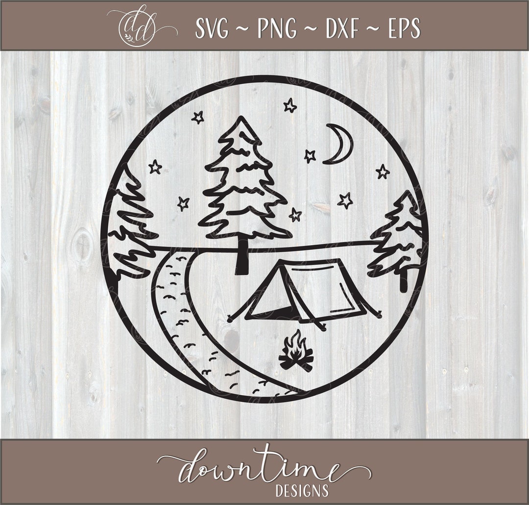 Camp Svg, Camping Svg, Tent Svg, Outdoors Svg, Wilderness Svg, Campsite ...