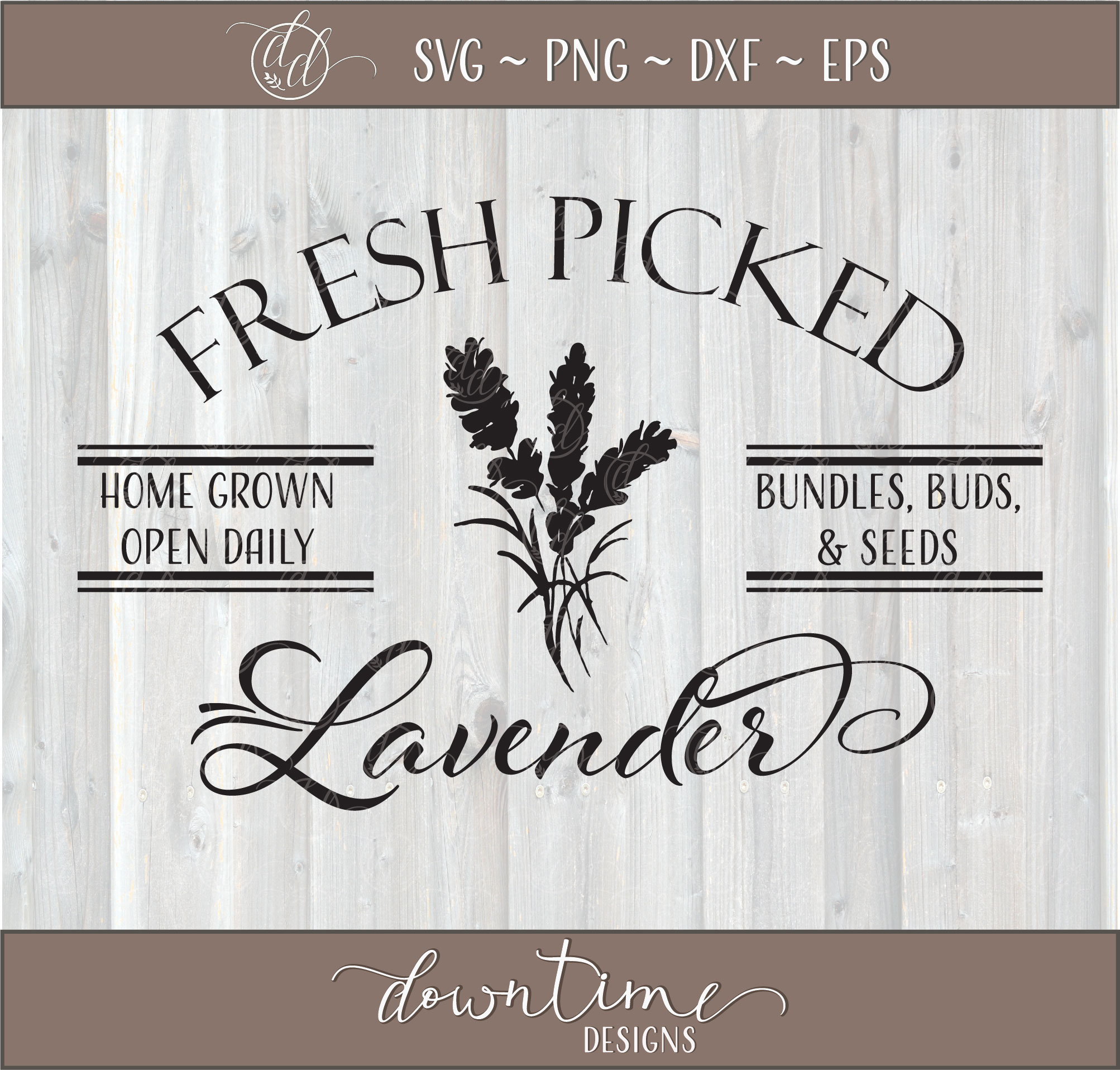 Fresh Picked Lavender SVG, Lavender SVG, Flowers SVG, Fresh Flowers Svg ...