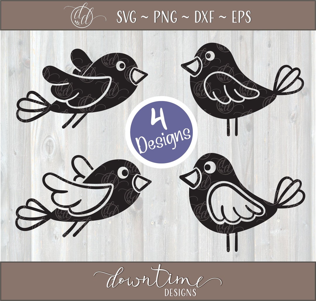 Birds Bundle SVG, Cute Bird SVG, Hand Drawn SVG, Summer Svg, Spring Svg ...