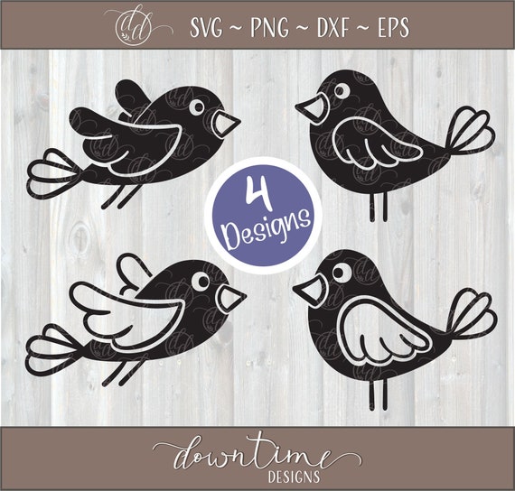 Birds Bundle SVG Cute Bird SVG Hand Drawn SVG Summer Svg | Etsy