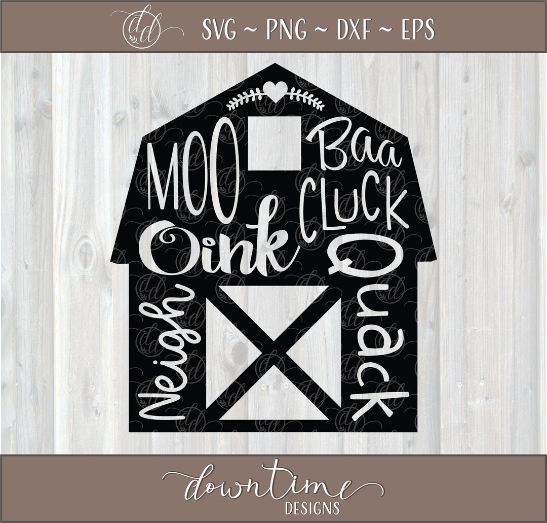 Barn SVG, Farm Animals SVG, Farm SVG, Farmhouse Svg, Animal Svg, Cut ...
