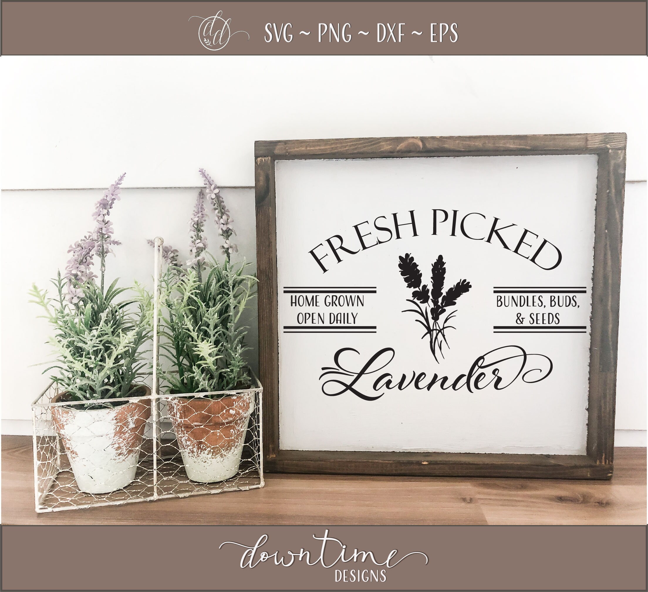 Fresh Picked Lavender SVG, Lavender SVG, Flowers SVG, Fresh Flowers Svg ...