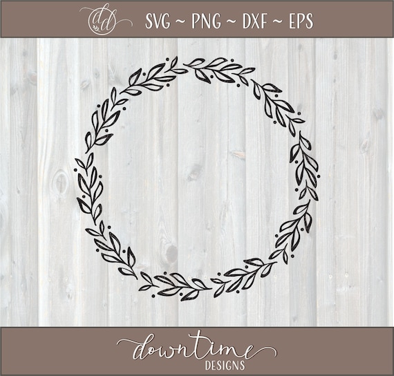 Wreath SVG Vine SVG Circle Sign SVG Farmhouse Svg Floral | Etsy