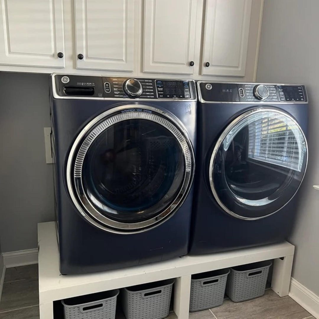 Customizable Washer and Dryer Pedestal: Farmhouse Laundry Room Riser - Etsy