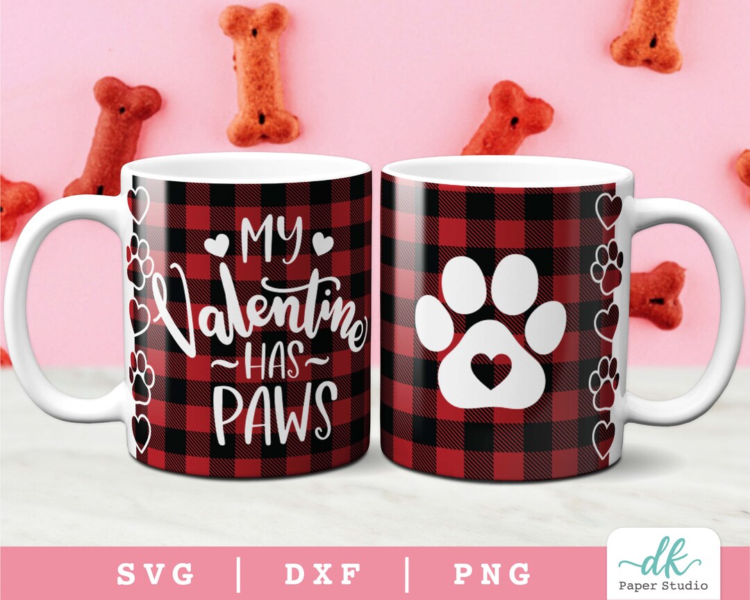 Cricut Mug Press SVG Template for Infusible Ink Sheet My Valentine Has ...