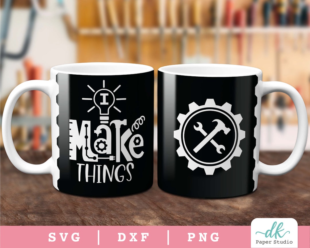 Cricut Mug Press SVG Template for Infusible Ink Sheet Featuring a Maker ...