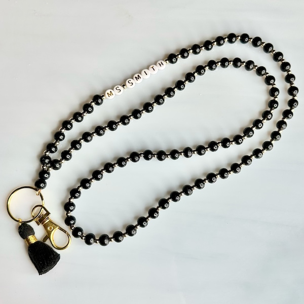 Black Lanyard - Etsy