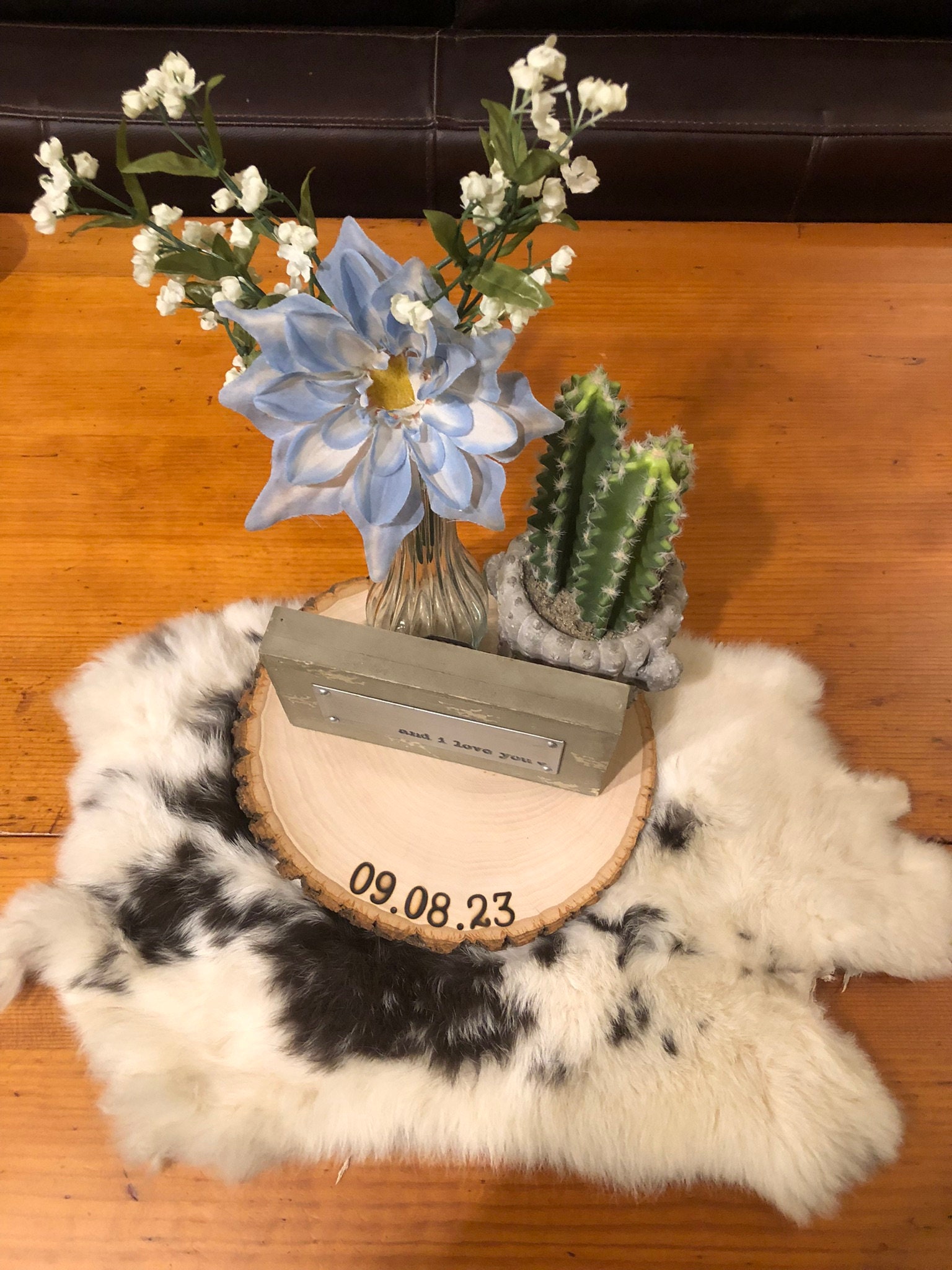 Custom 10 Inch Wood Round, Wood Discs, Tree Slices, Wedding ...