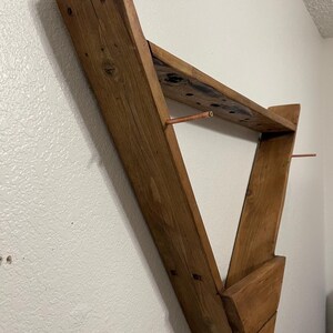 Rustic Reclaimed Wood Bow & Arrow Display Rack, Mancave Cabin Display ...