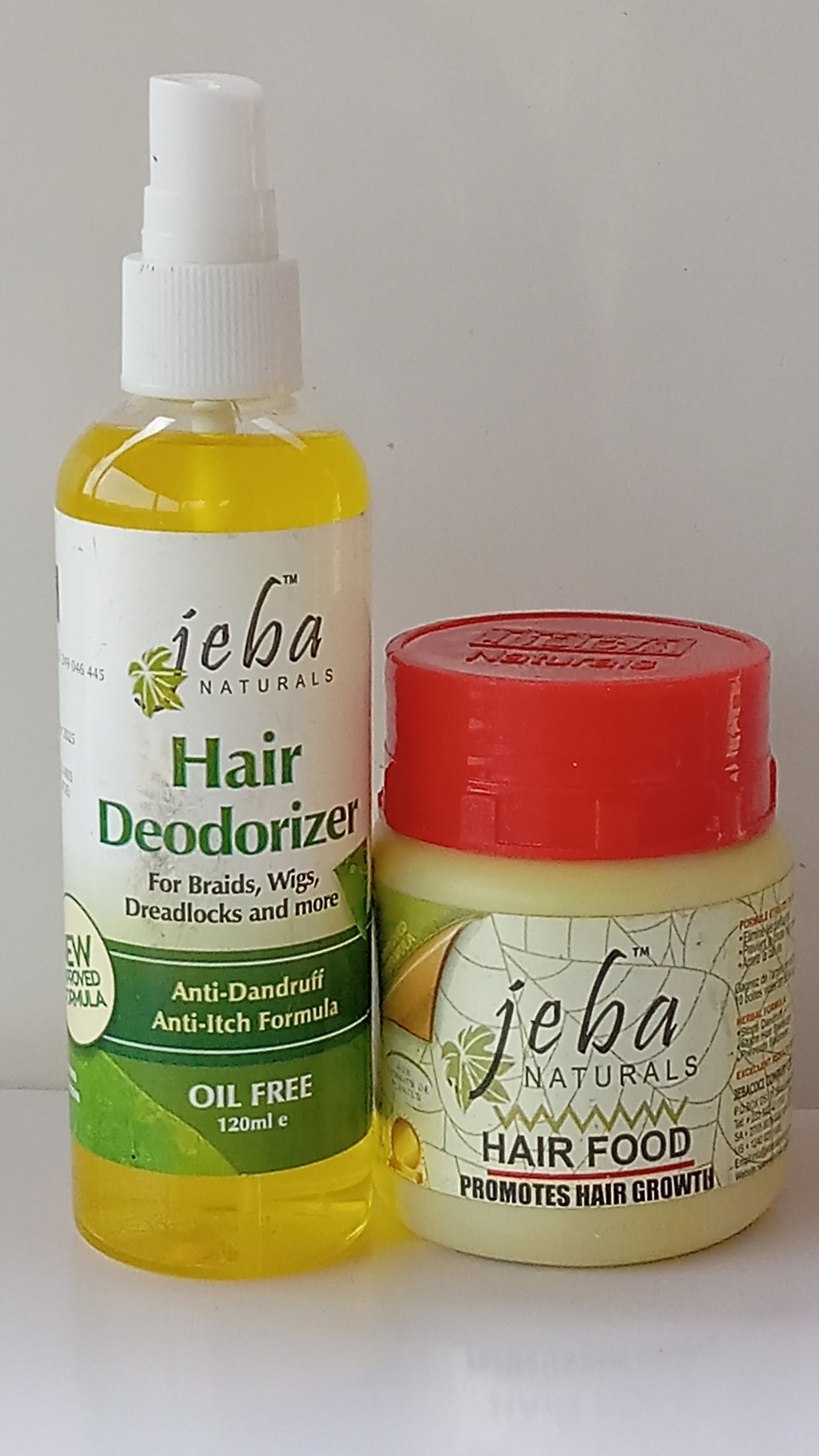 Jeba Naturals Hair Food 100g/ Jeba Naturals Hair Deodorizer 120ml - Etsy
