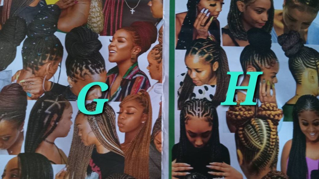 African Hair Braid Styles Poster/hair Braiding Poster/salon - Etsy