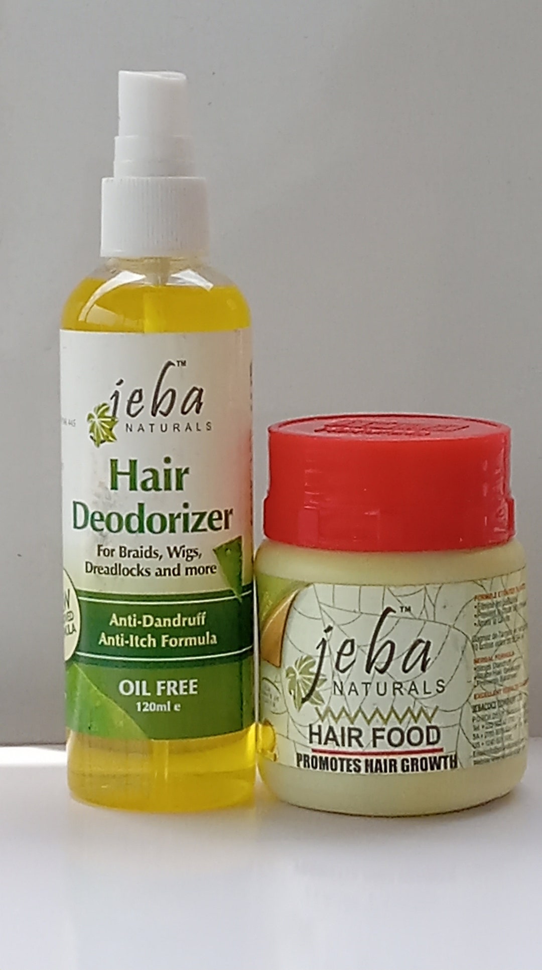 Jeba Naturals Hair Food 100g/ Jeba Naturals Hair Deodorizer 120ml - Etsy