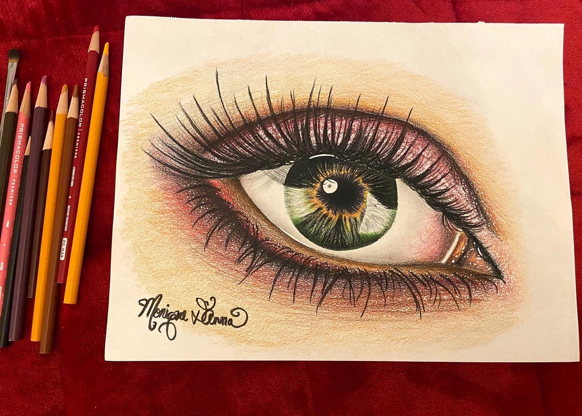 Colored Pencil Eye - Etsy