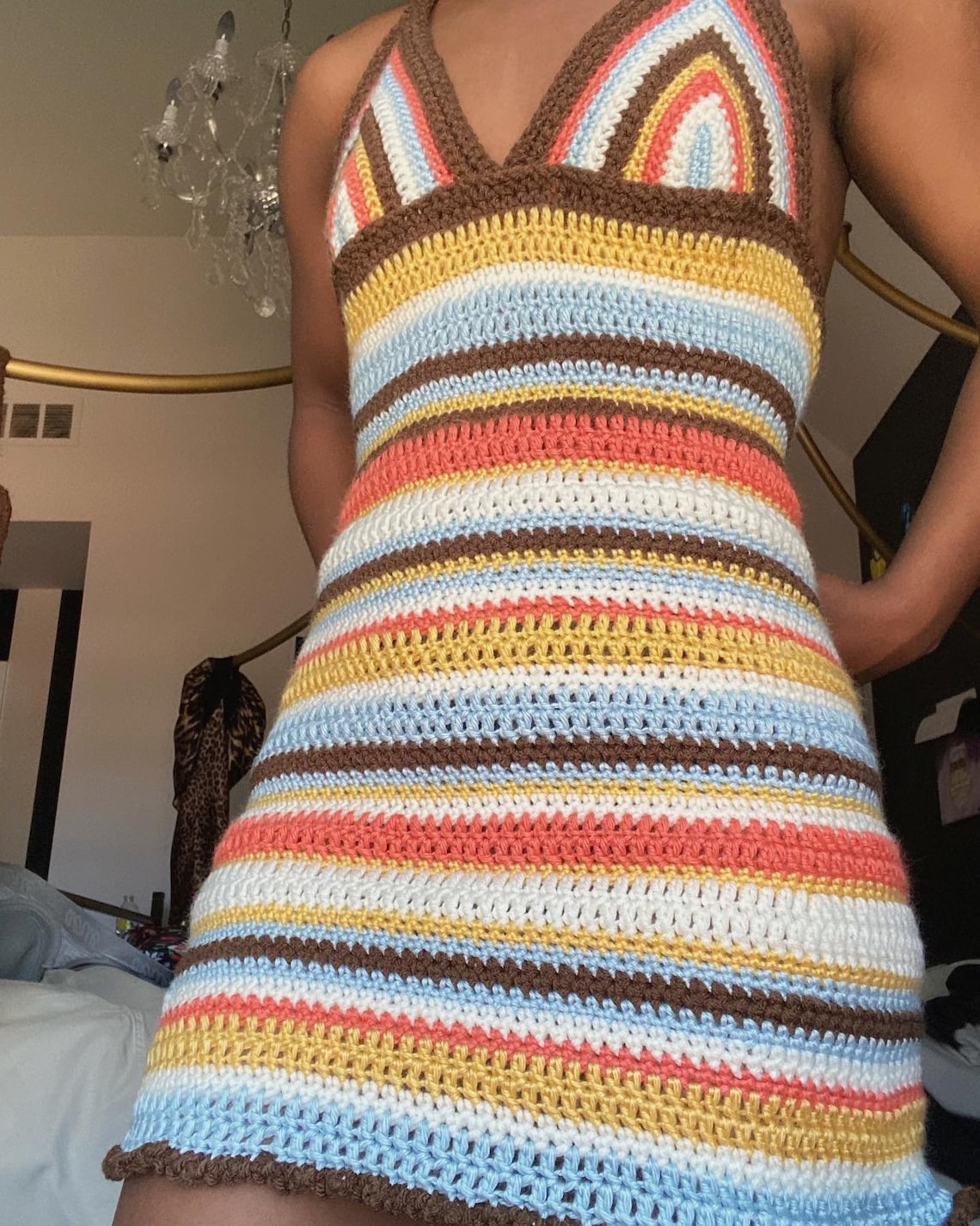 Crochet Summer Halter Dress - Etsy