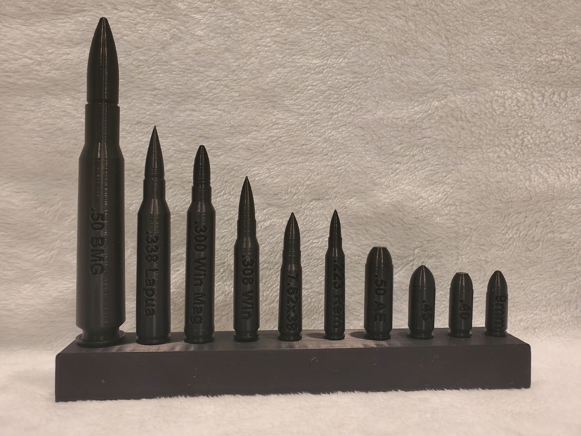 3D Printed Bullet Display | Etsy