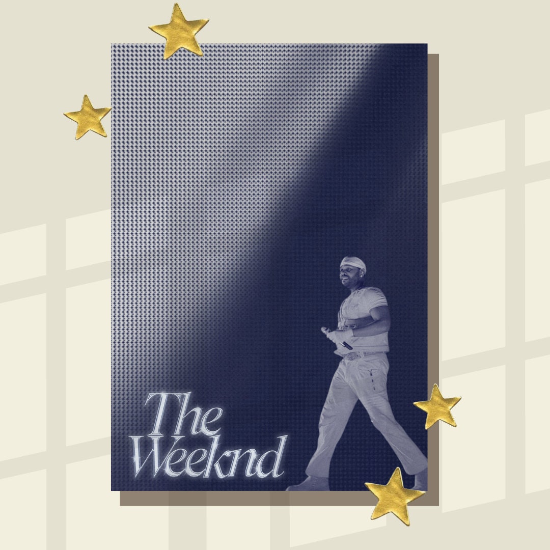 The Weeknd Digital Art Print, Wall Art, Poster, Modern, Dorm Room ...