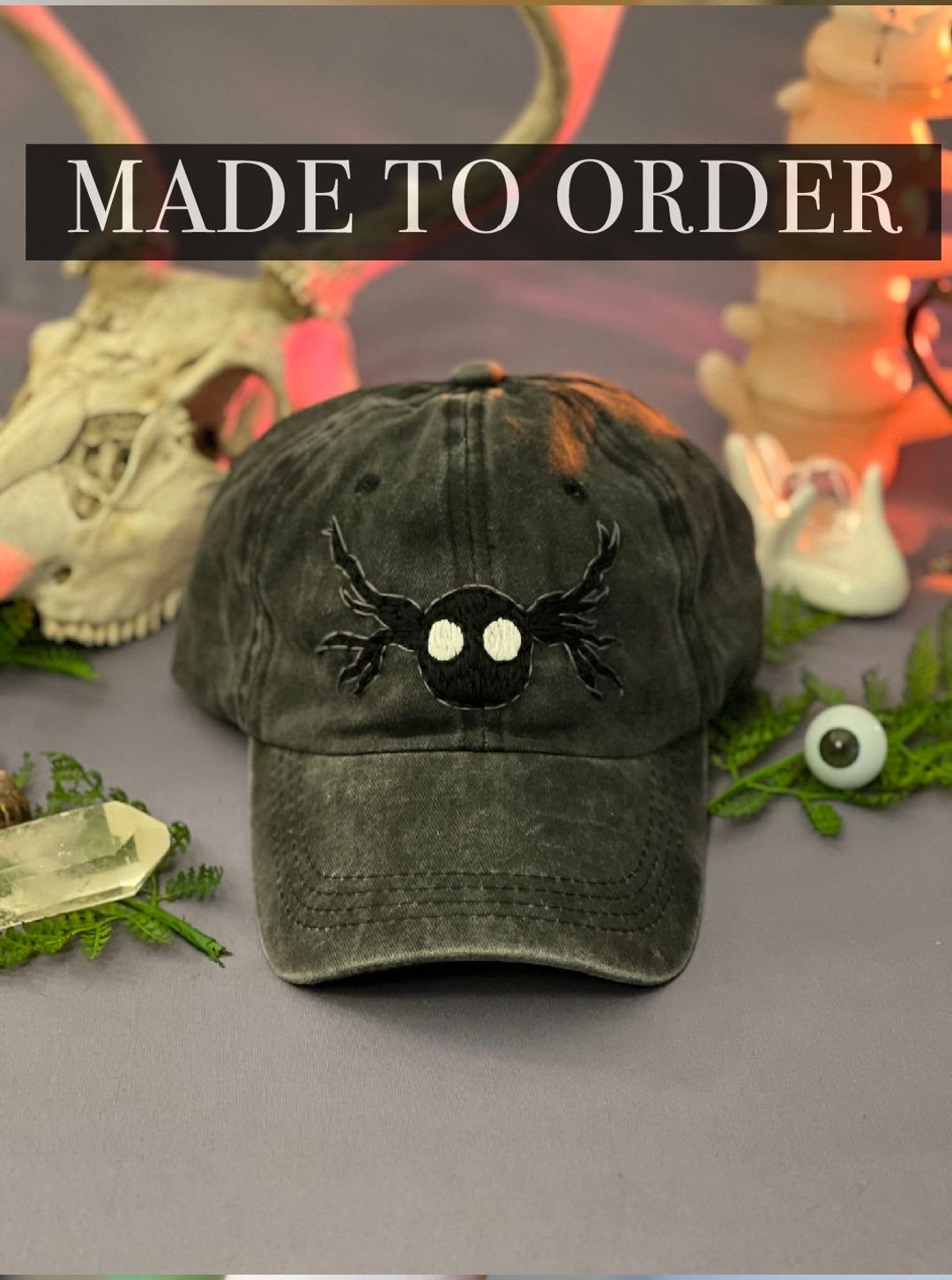 MTO the Beast Cap Hand Embroidered - Etsy