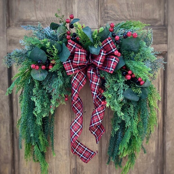 Horizontal Christmas Swag - Etsy