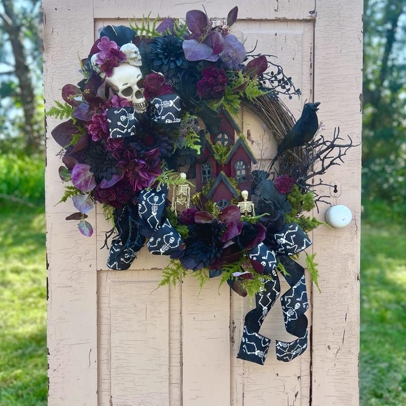 Skeleton Wreath - Etsy