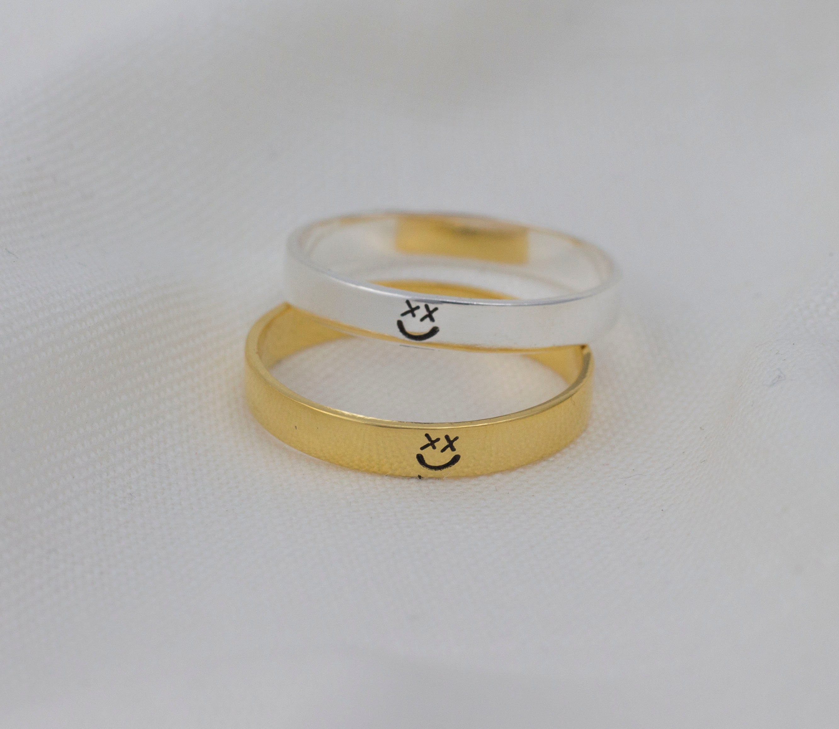 One Direction Ring XX Smiley Face Ring Louis Tomlinson | Etsy