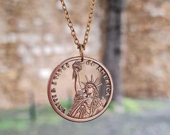 Cut Coin Jewelry | Etsy