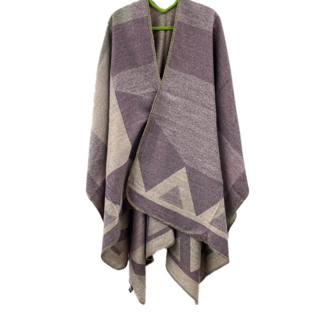 Cashmere Blend Ponchos/winter Poncho Wraps/winter Warm Shawls/cardigan ...