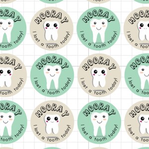 Circle OR Rectangle 'HOORAY I Lost My Tooth Today’ Stickers, Teacher ...