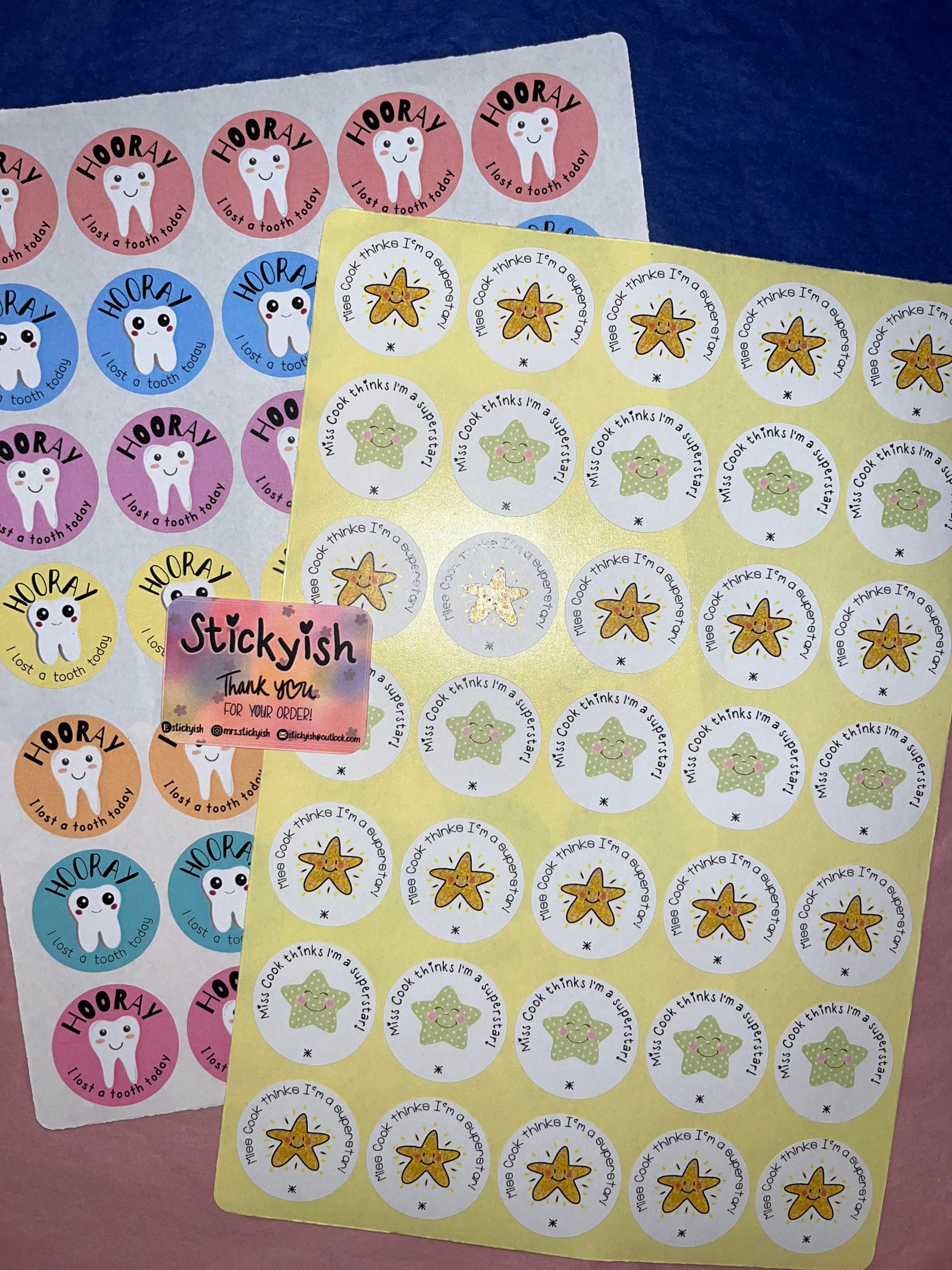 Personalised Star Praise Stickers, Teacher Stickers, Gift, Positive ...