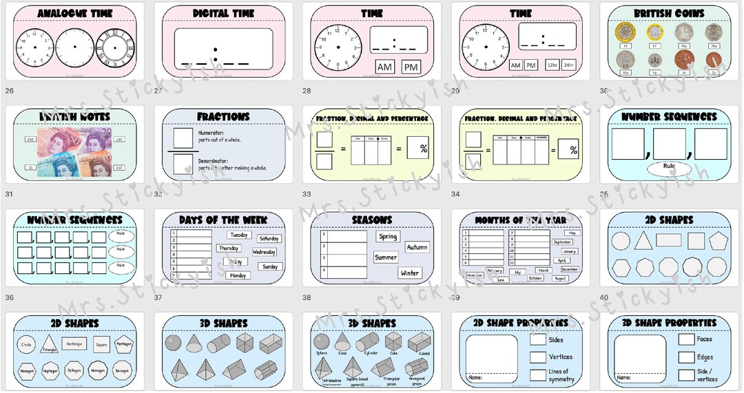 Maths Bundle Toolkit, Maths Resources Maths Learning Mats, Maths Bundle ...