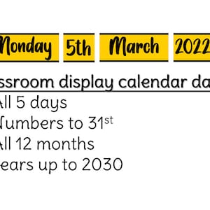 Pencil Themed, Daily Flip Display Calendar up to 2030, Hanging Calendar ...