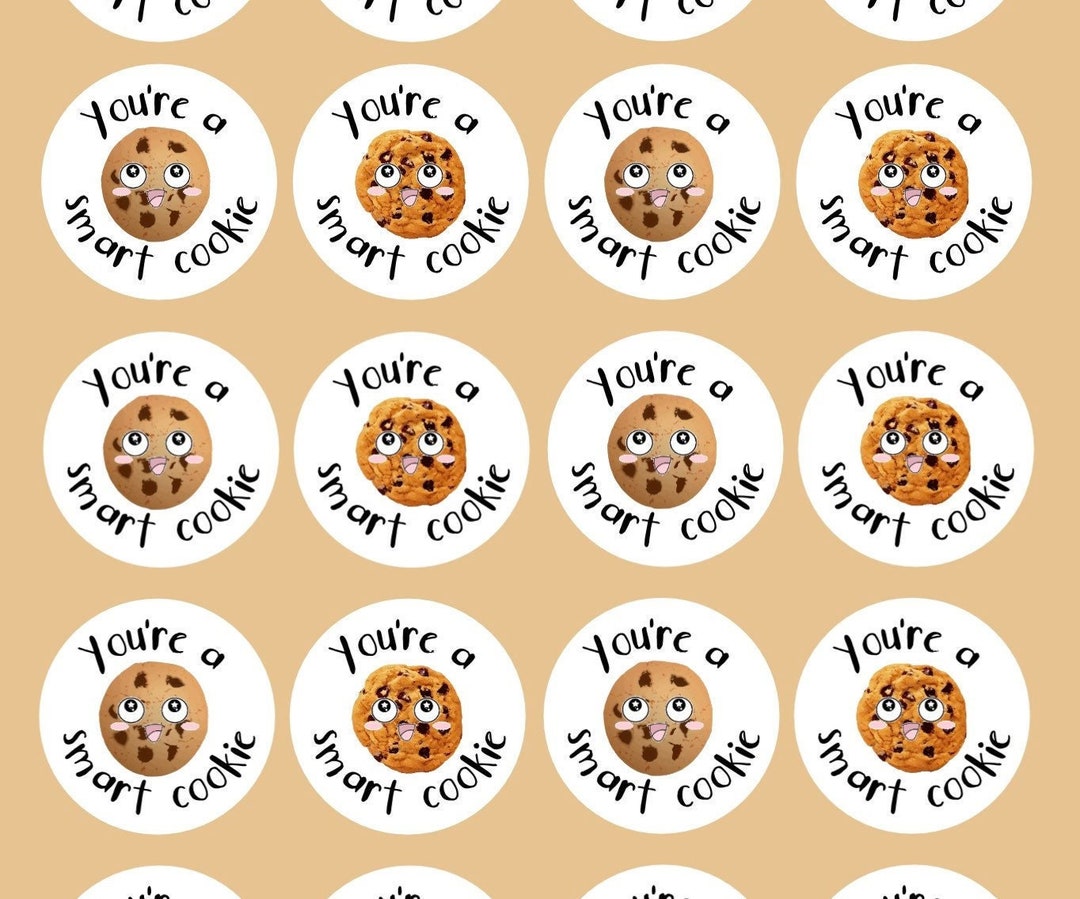 Circle youre a Smart Cookie Stickers, Teacher Stickers, Gift, Positive ...