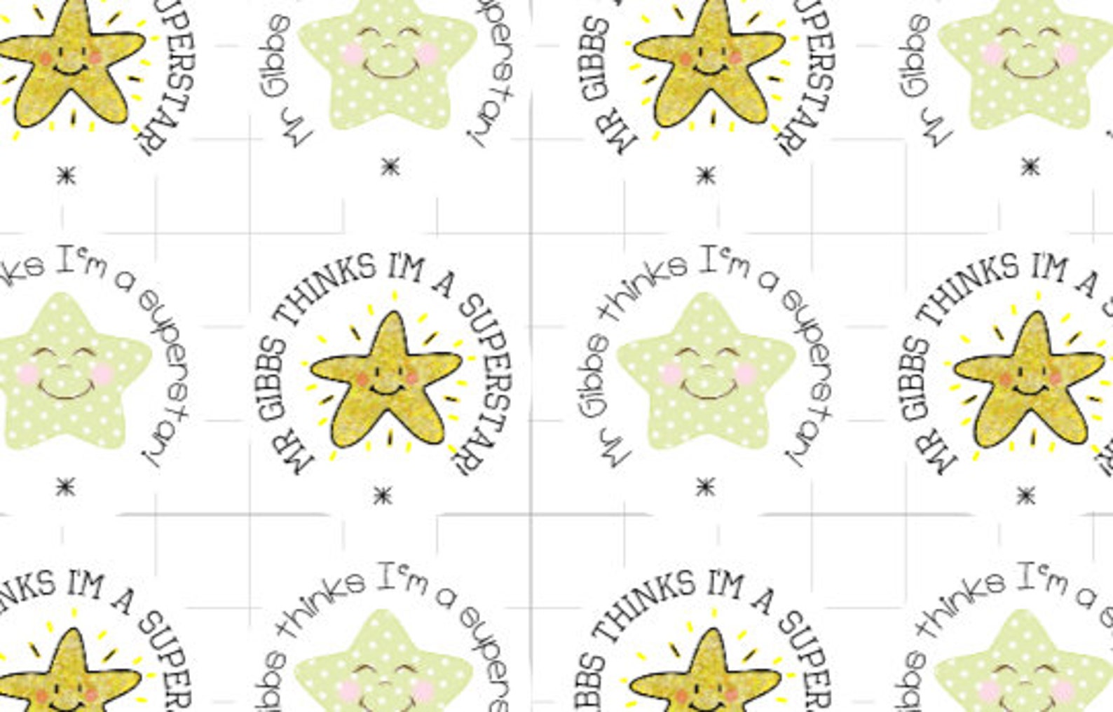 Personalised star praise stickers | Etsy