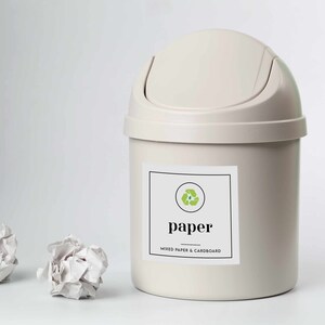 Printable Trash & Recycle Labels for Recycling Bins | Eco Friendly ...